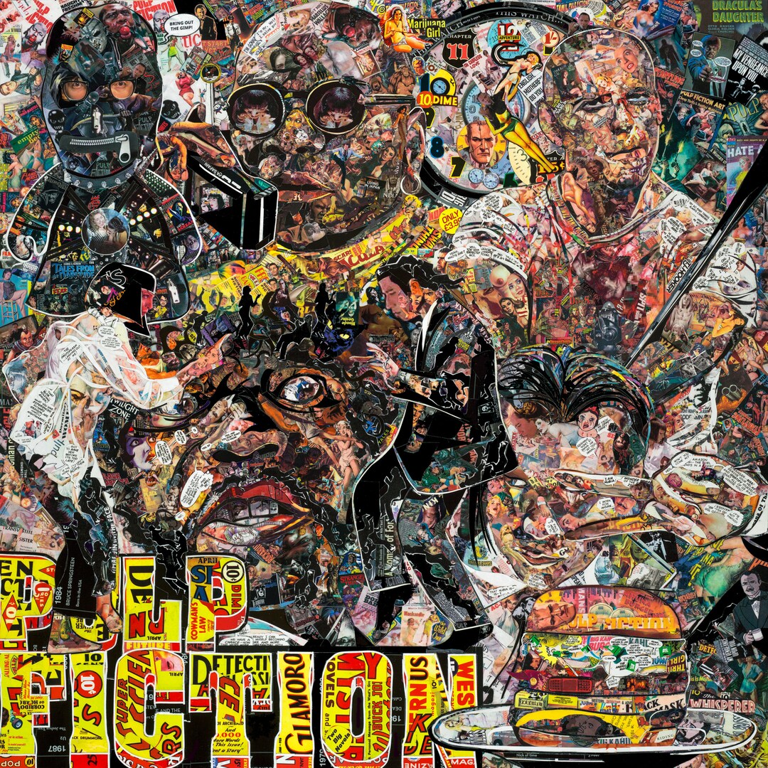 Pulp Fiction Collage/ Signed /numbered/giclee Print - Etsy