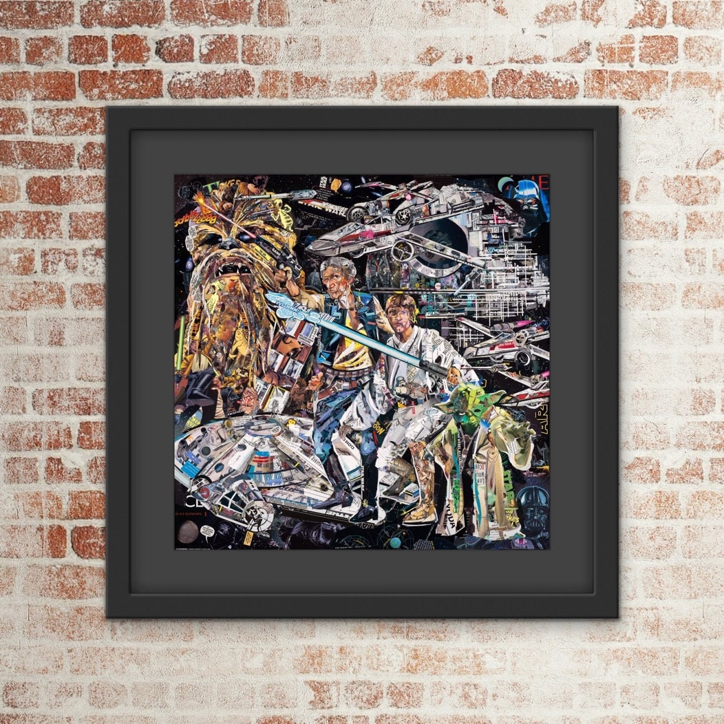 Star Wars Original Collage Art/ Giclee/limited/signed/numbered - Etsy