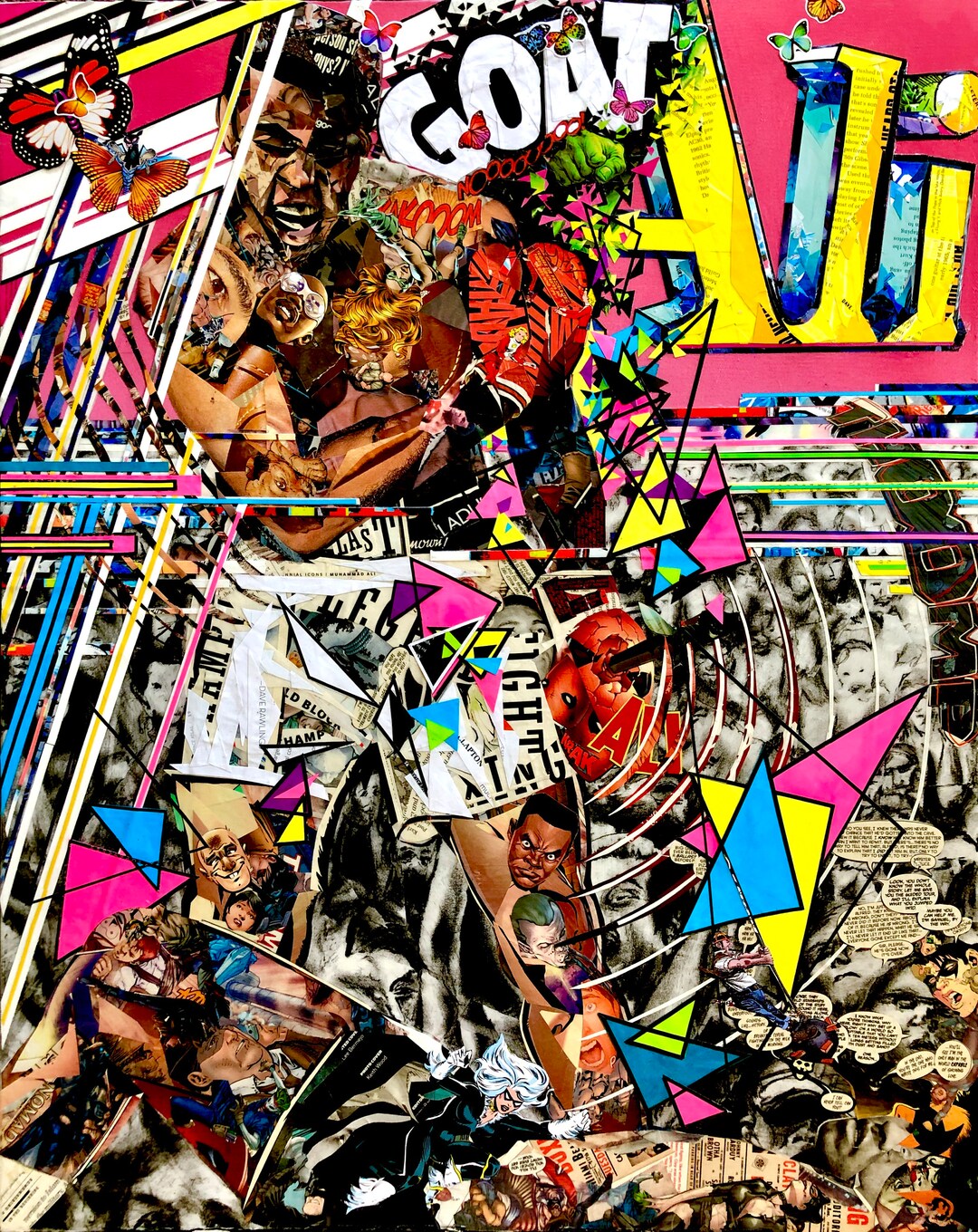 Ali Art/ Muhammad Ali/ Muhammad Ali Artwork/ Ali Collage - Etsy