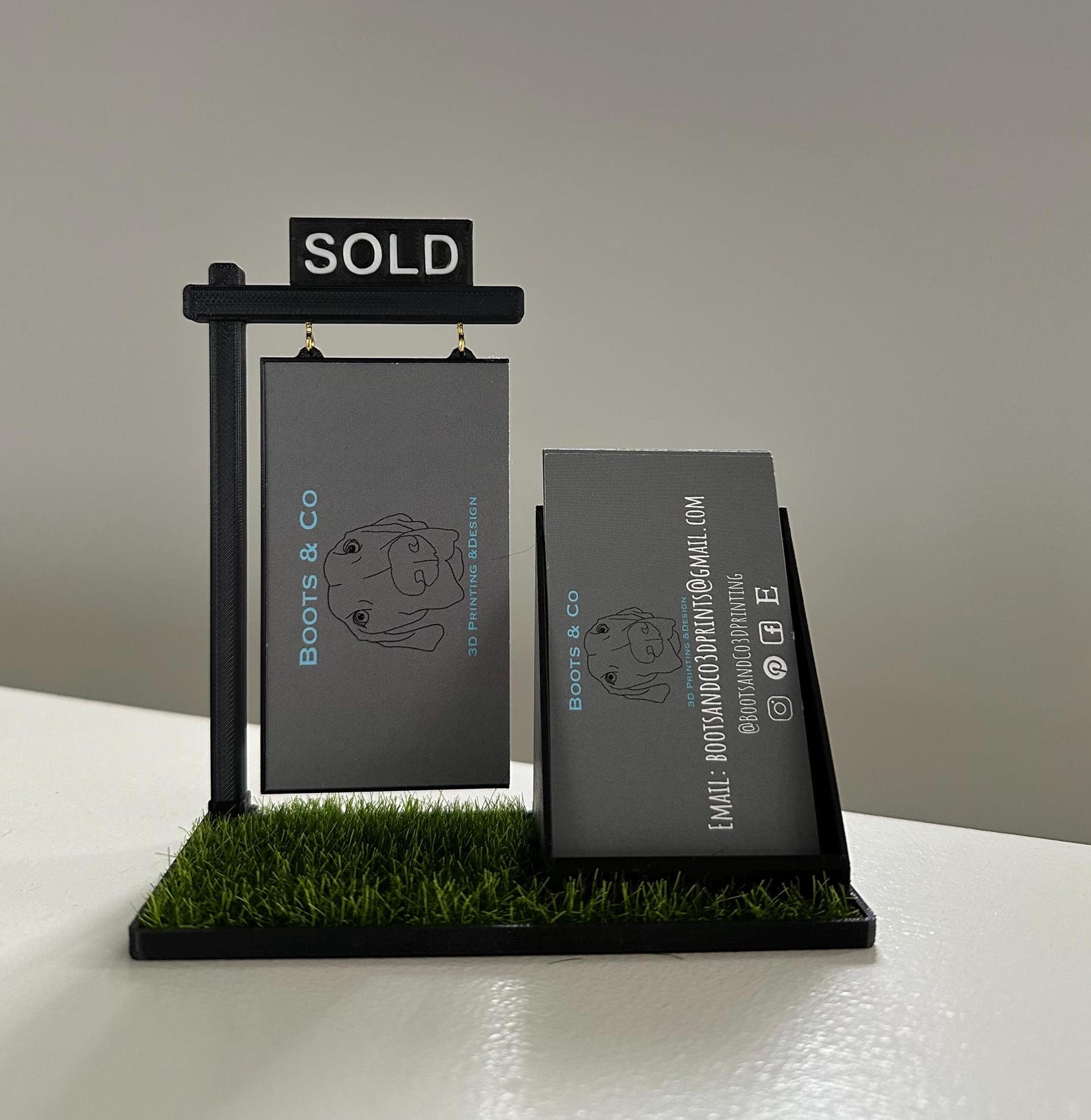 Vertical Real Estate Agent Business Card Holder Personalized Gift for ...