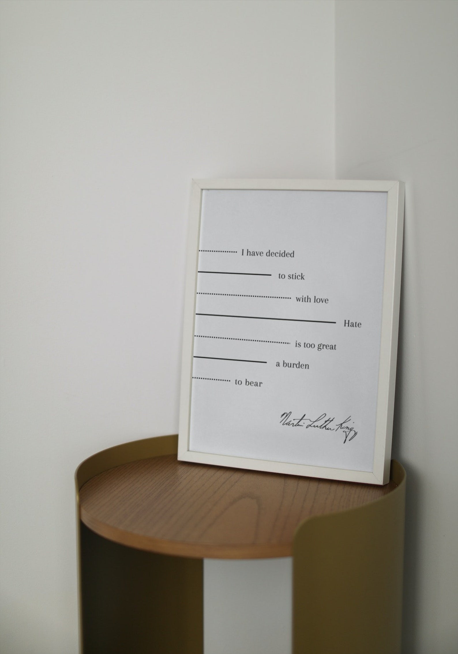 Martin Luther King Quote MLK Jr Love Quote Love Print Literary Dr King ...