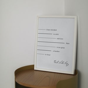 Martin Luther King Quote MLK Jr Love Quote Love Print Literary Dr King ...