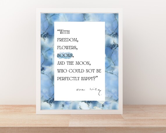 Digital Oscar Wilde Quote Poster Quote Print Trendy Prints - Etsy