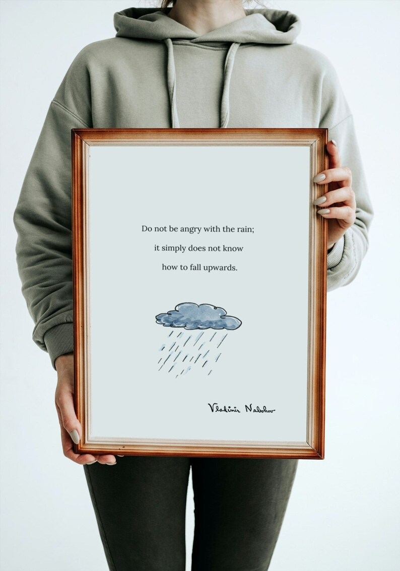 Vladimir Nabokov Quote Print, Poem Home Decor (digital Download) - Etsy