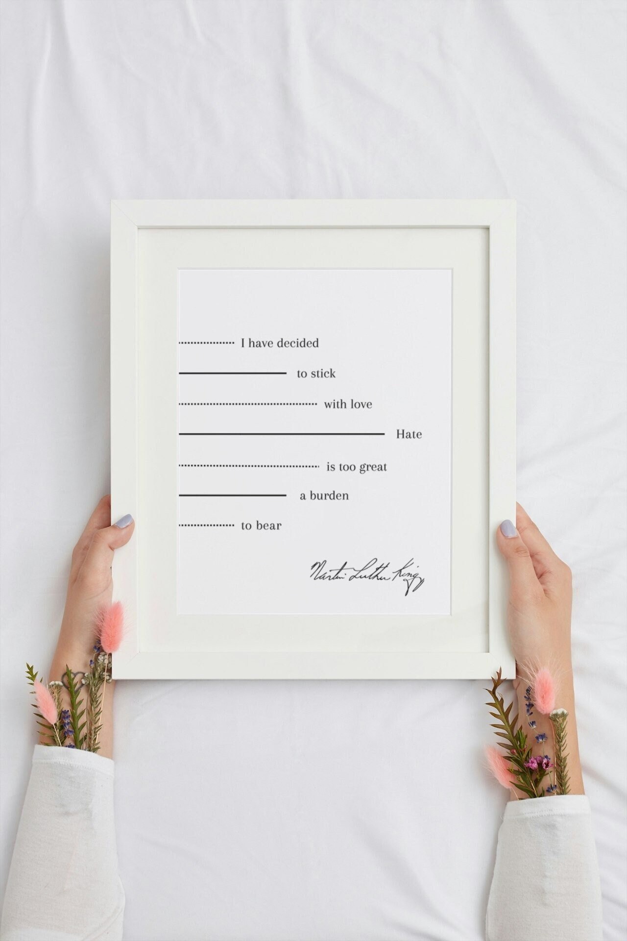 Martin Luther King Quote MLK Jr Love Quote Love Print Literary Dr King ...
