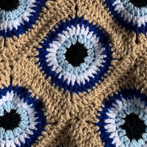 Crochet Pattern Diagonal Granny Square Blanket Granny - Etsy