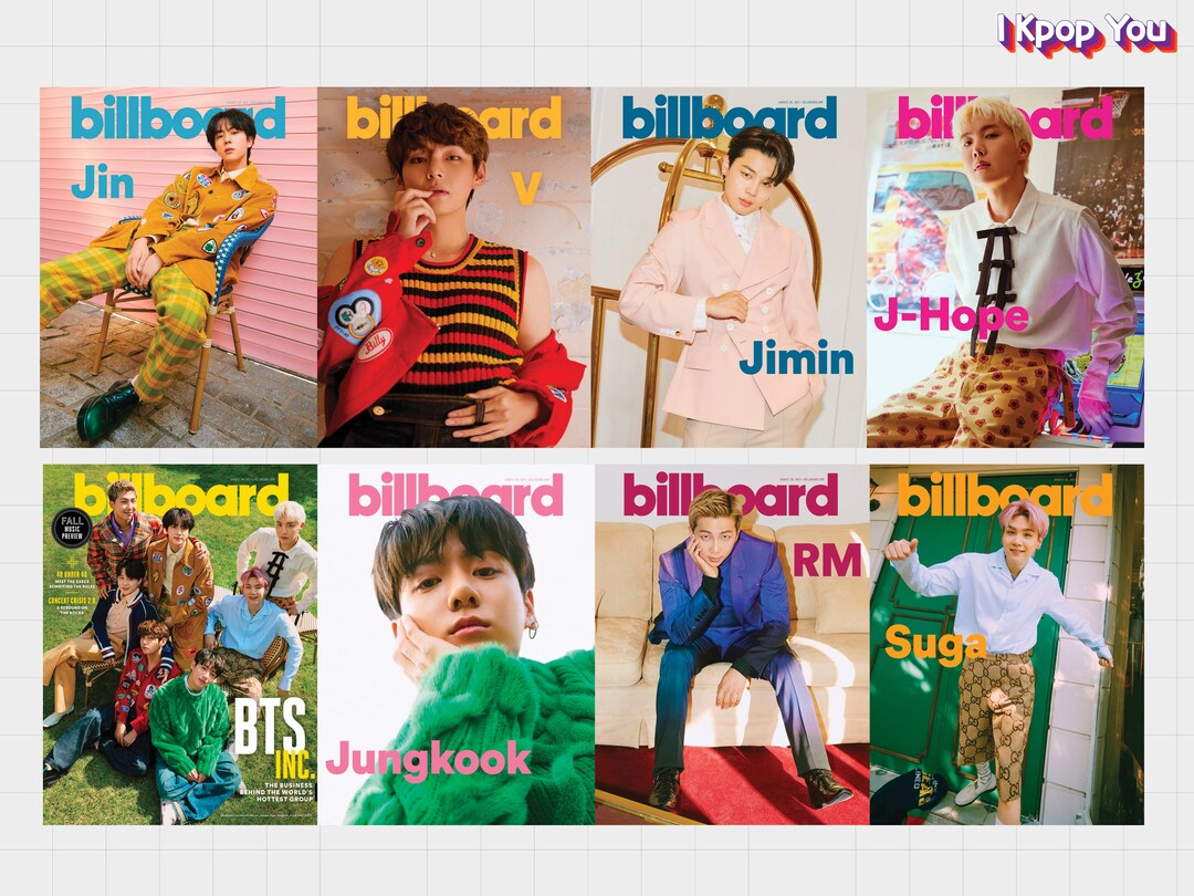 BTS Billboard Magazine Cover Real Instax Photocards Army Bias | BTS ...