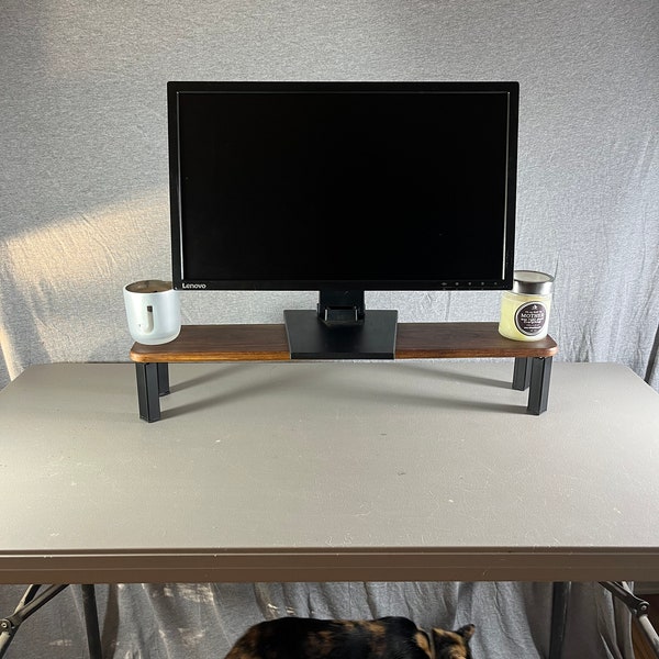Wood Monitor Stand - Etsy