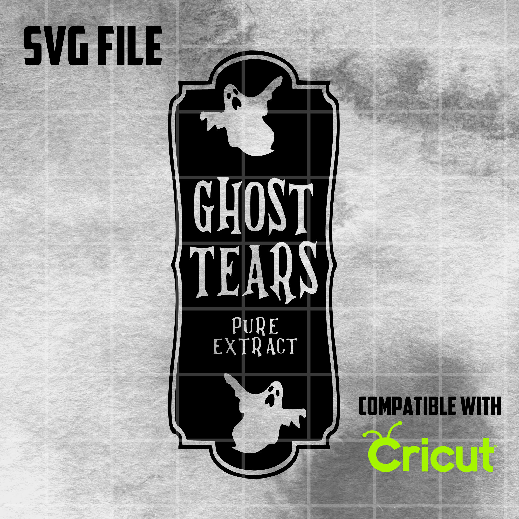Ghost Tears Halloween Potion Label SVG Halloween Sign Design - Etsy