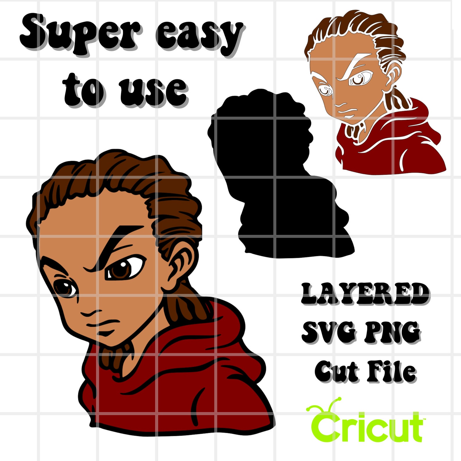 Riley Freeman Boondocks SVG PNG Layered Cut File Svg Digital - Etsy UK