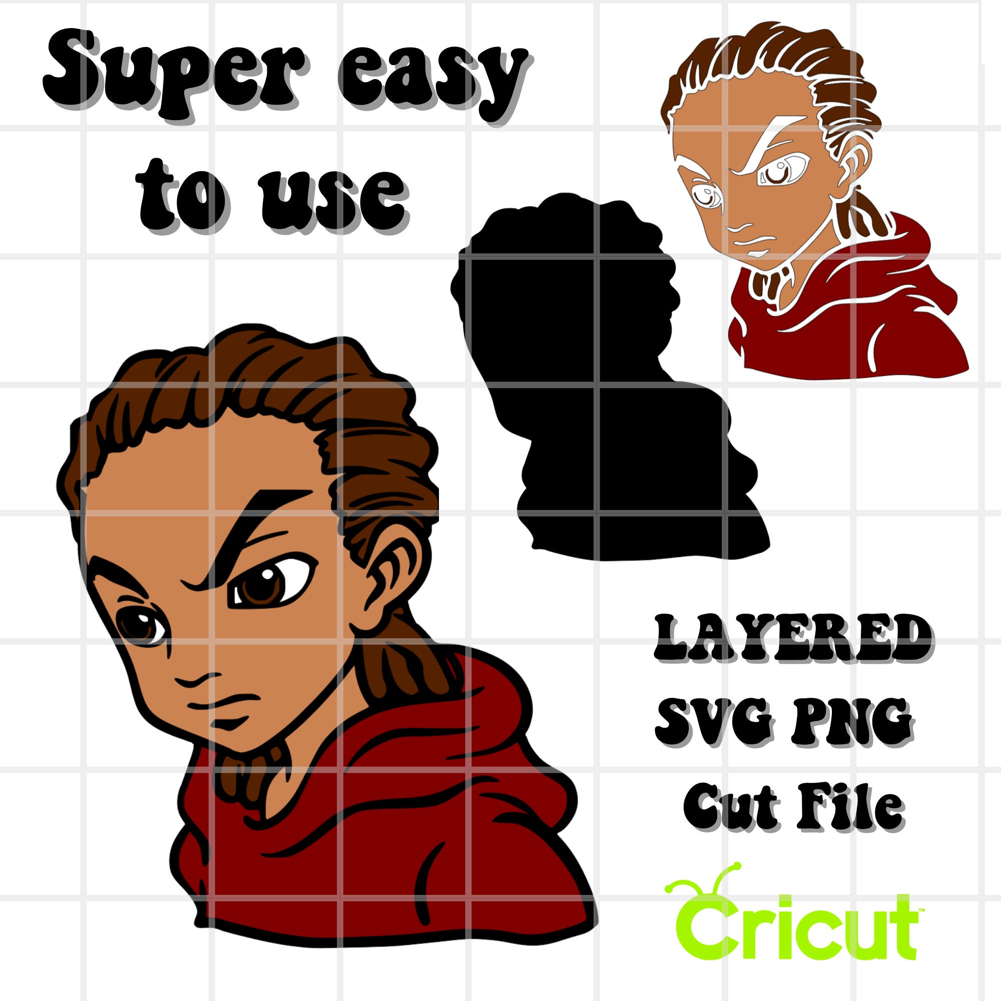 Riley Freeman Boondocks SVG PNG Layered Cut File | Svg Digital Cut File ...