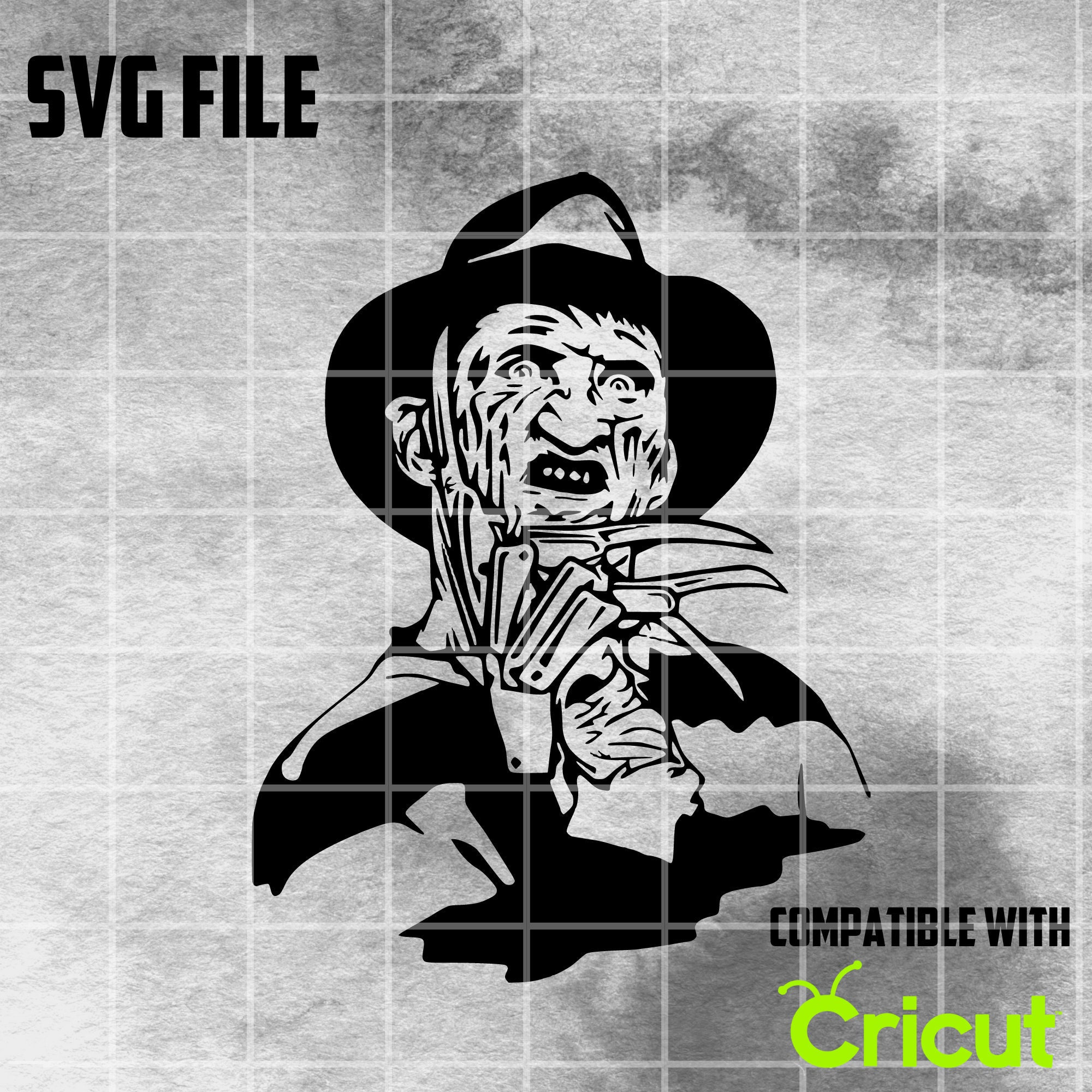 Freddy Krueger SVG Cut File Halloween Cut File Halloween SVG Horror Svg ...