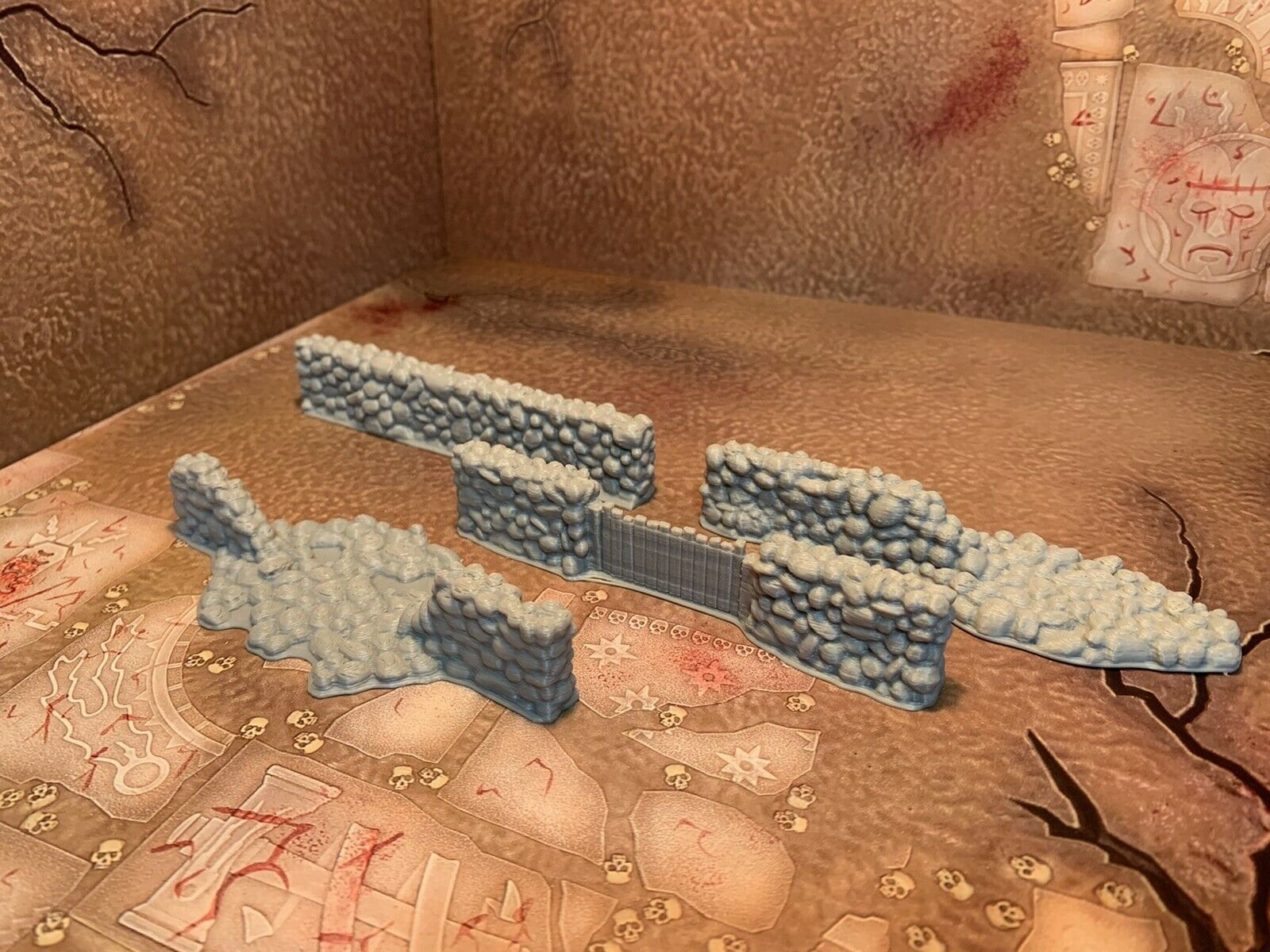 3D Printed Stone Wall Pack Scenery Scatter Terrain for 28mm Miniature ...