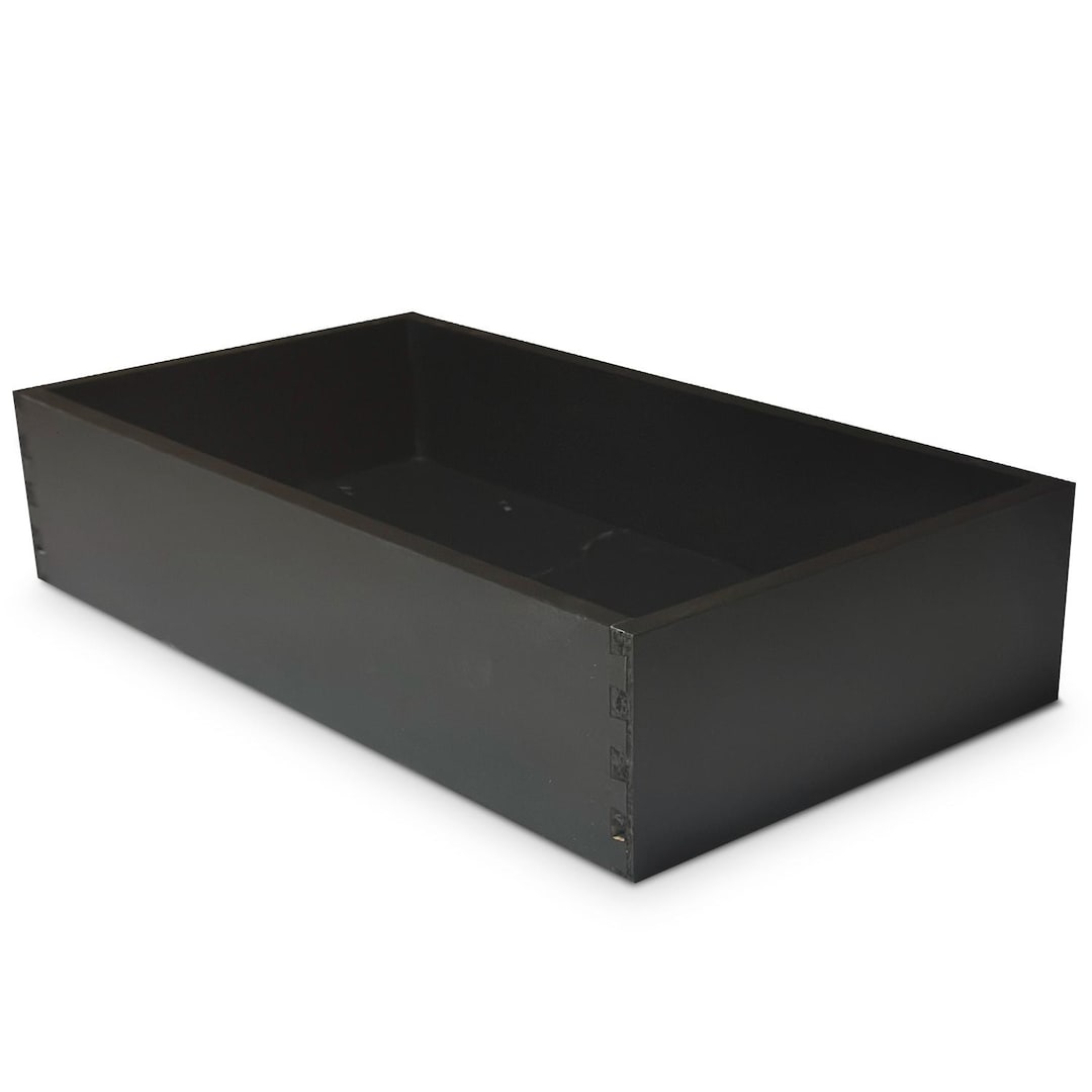 BLACK Custom Drawer Boxes - Customizable Sizes - Ideal for Kitchen and ...