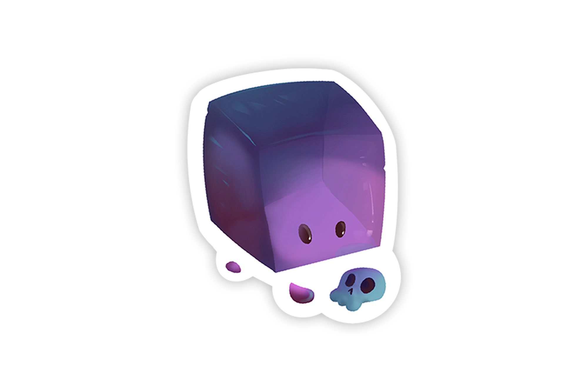 Gelatinous Cube Stickers Cute Mobs DND Dungeons and | Etsy