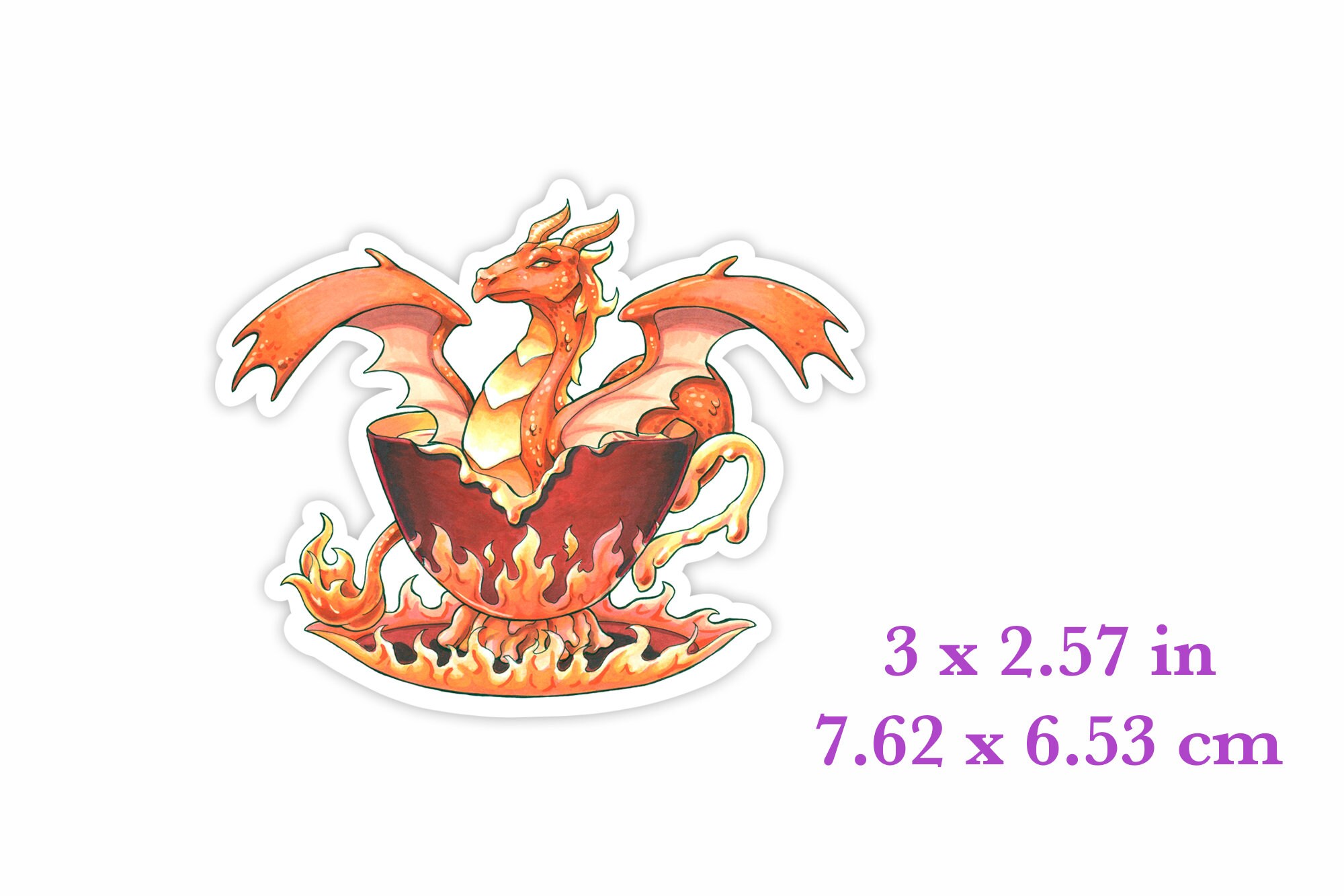 Teacup Dragon Vinyl Sticker Series 2 | "rose Dragon" | "ice Dragon ...