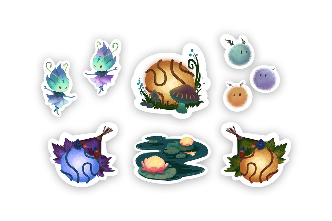 Fey Stickers fairy Sprite Fairy Lights Druid - Etsy