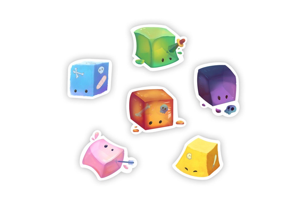 Gelatinous Cube Stickers Cute Mobs DND Dungeons and - Etsy