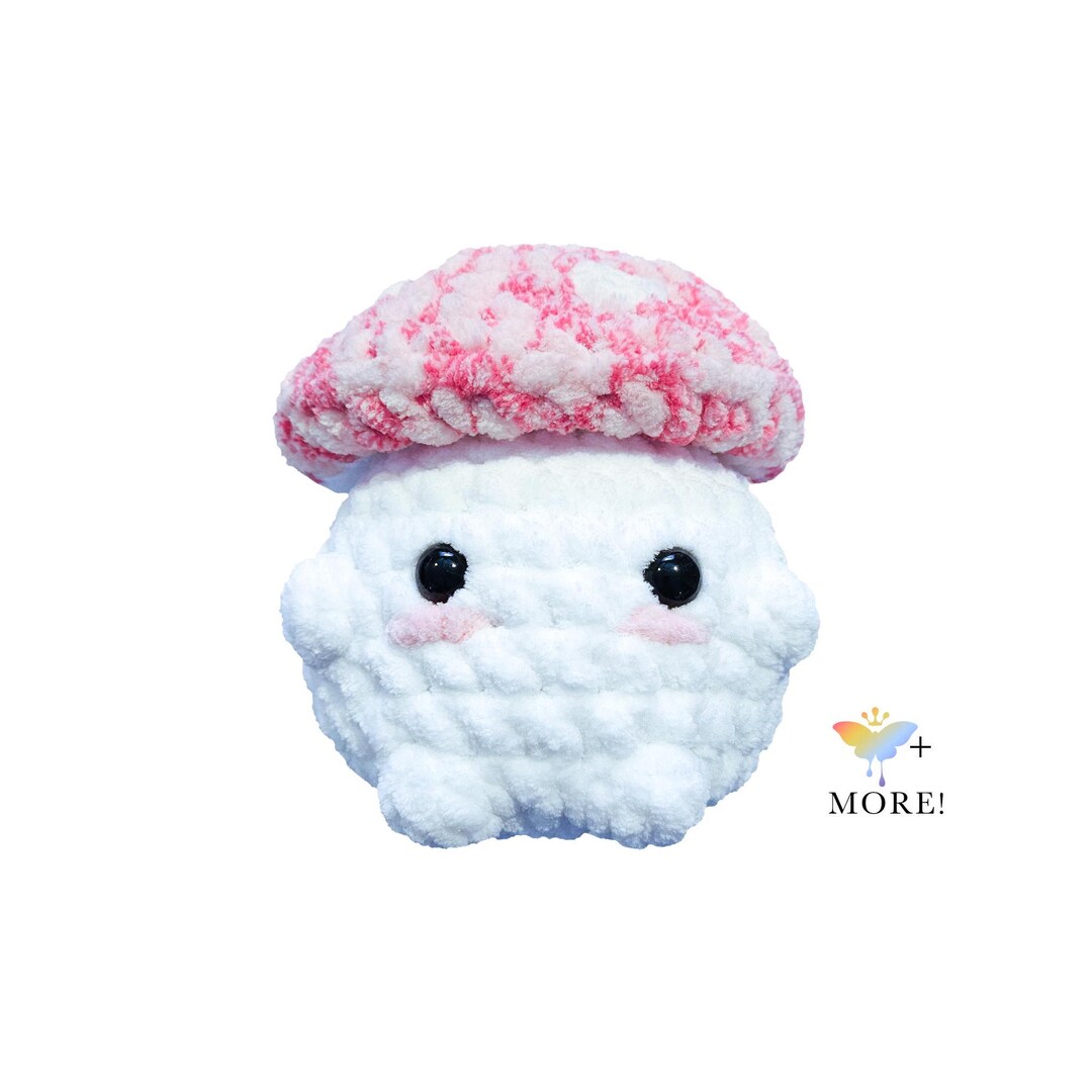 Shroom Sprite Mushroom Plush | Amigurumi Crochet Toy | Soft Cuddle Yarn ...