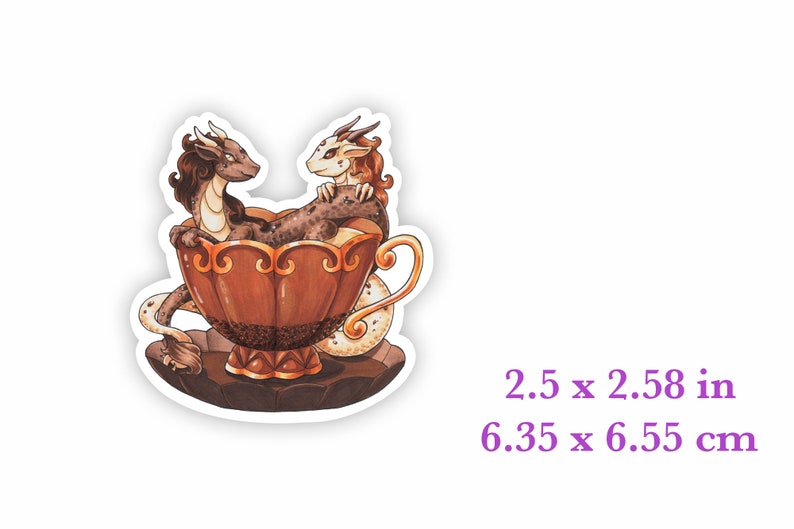 Teacup Dragon Vinyl Sticker Series 2 | "rose Dragon" | "ice Dragon ...