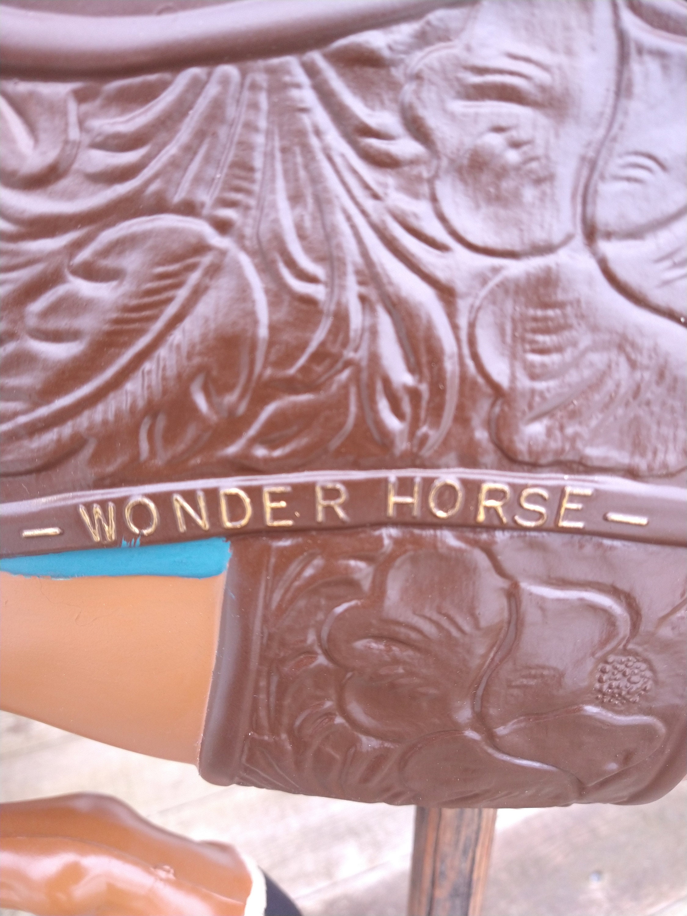 Vintage 'wonder Horse' Full Size Carousel Horse Retired Child's Bouncy ...