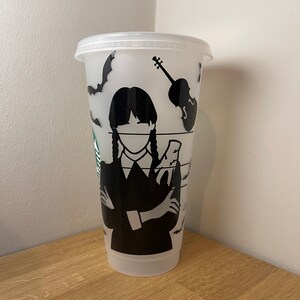 Wednesday Addams Starbucks 24oz Cold Cup - Etsy