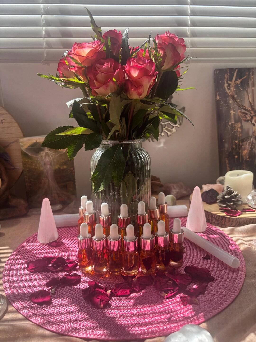 Rose Spiral Trinity Rose Anointing Oil 15mls Hathor - Venus Sacred ...