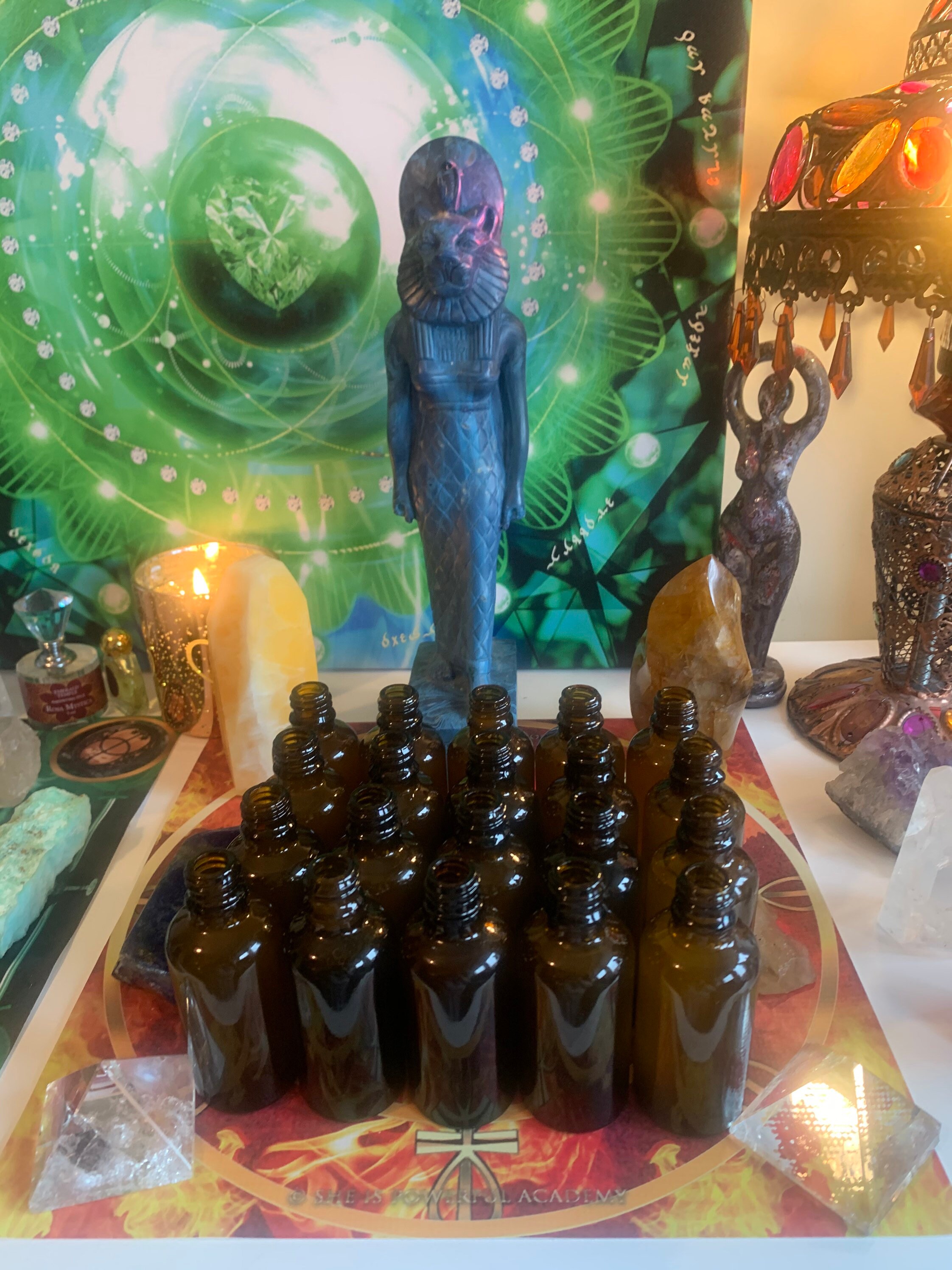 Sekhmet Goddess Light Elixir Spray Goddess Crystal Essence | Etsy