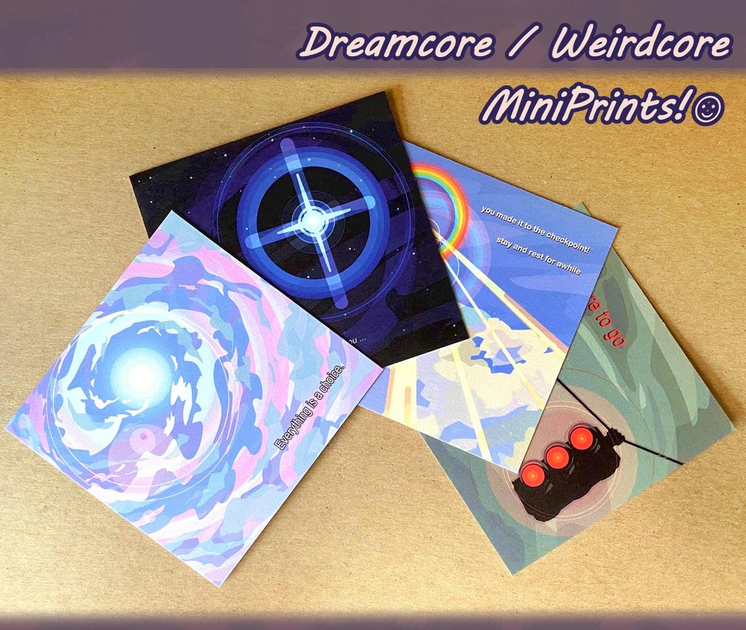 Dreamcore / Weirdcore Landscape Mini Prints - Etsy