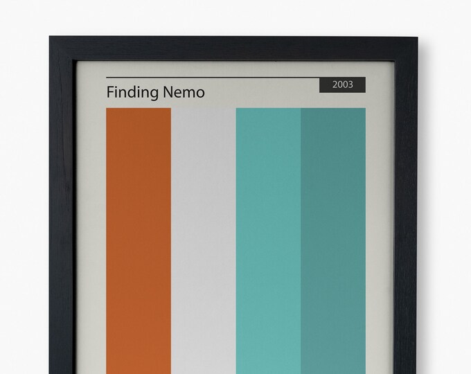 Finding Nemo - Color Palette Poster - Etsy