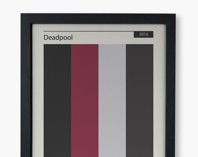 Deadpool Color Palette Poster - Etsy India