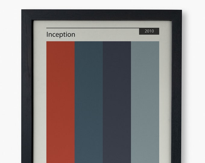 Inception - Color Palette Poster - Etsy