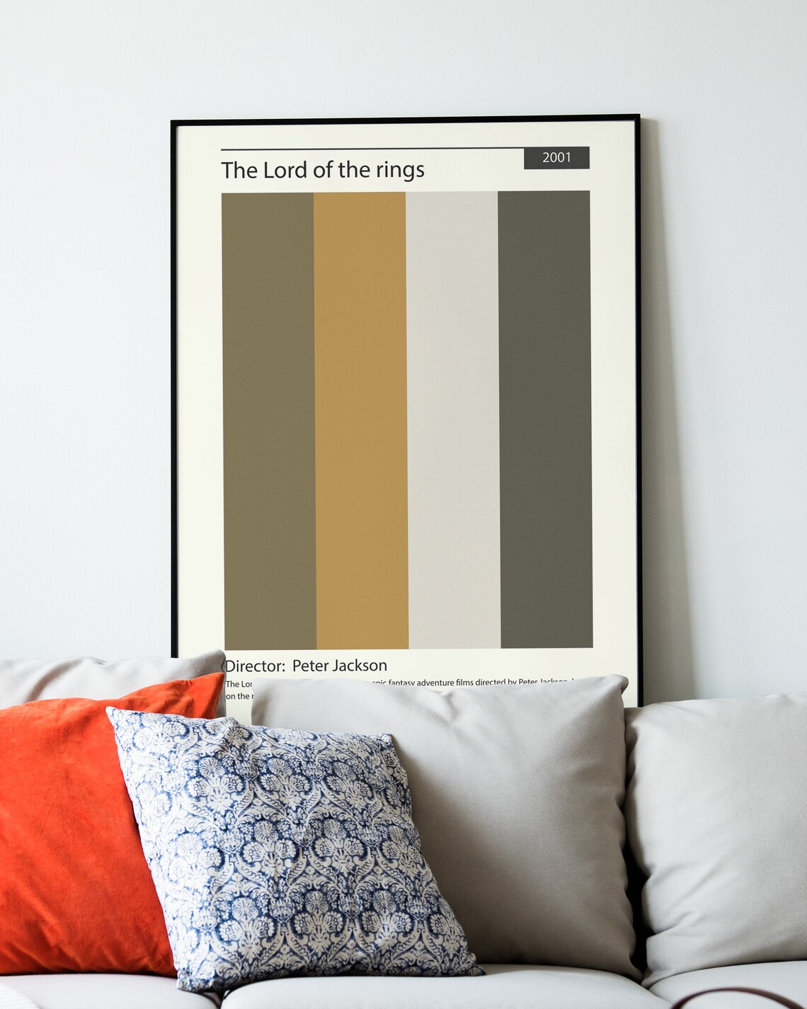 Lord of the Rings Color Palette Poster - Etsy