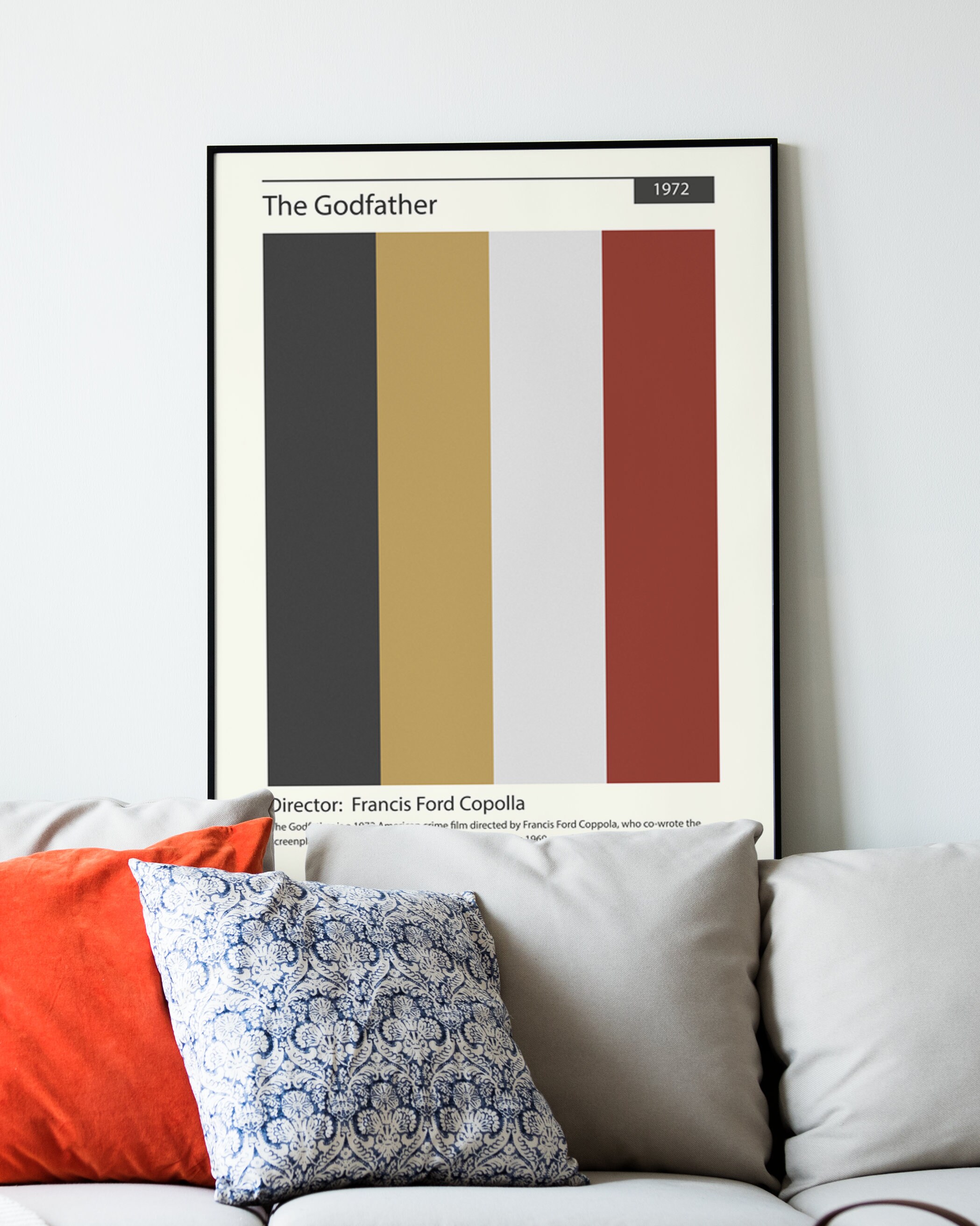 Godfather Color Palette Poster - Etsy