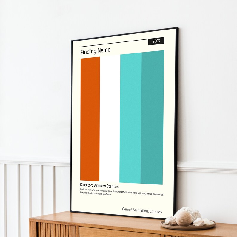 Finding Nemo Color Palette Poster - Etsy Hong Kong