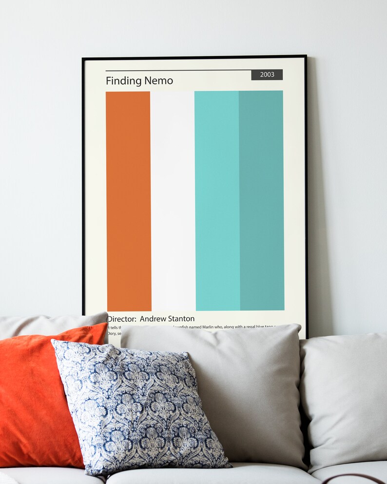 Finding Nemo Color Palette Poster - Etsy Hong Kong
