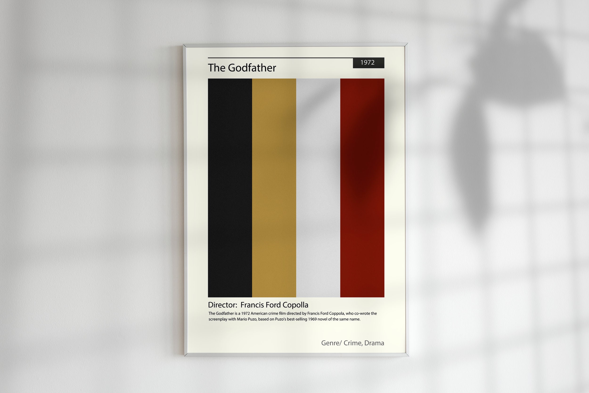 Godfather Color Palette Poster - Etsy
