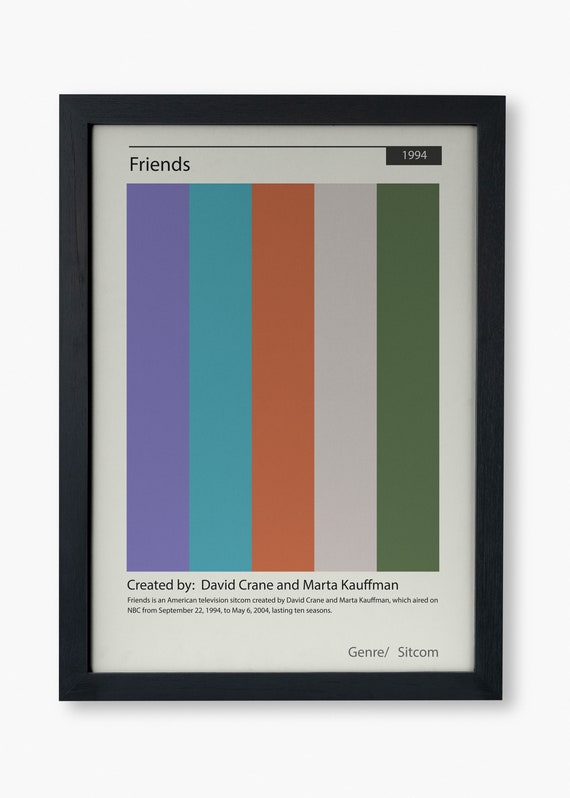 Friends Color Palette Poster - Etsy