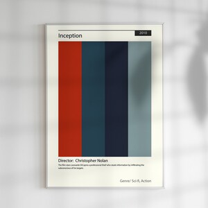 Inception Color Palette Poster - Etsy