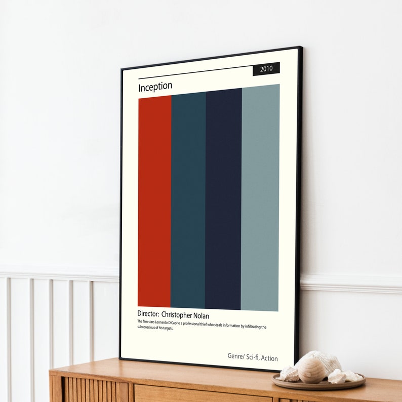 Inception Color Palette Poster - Etsy