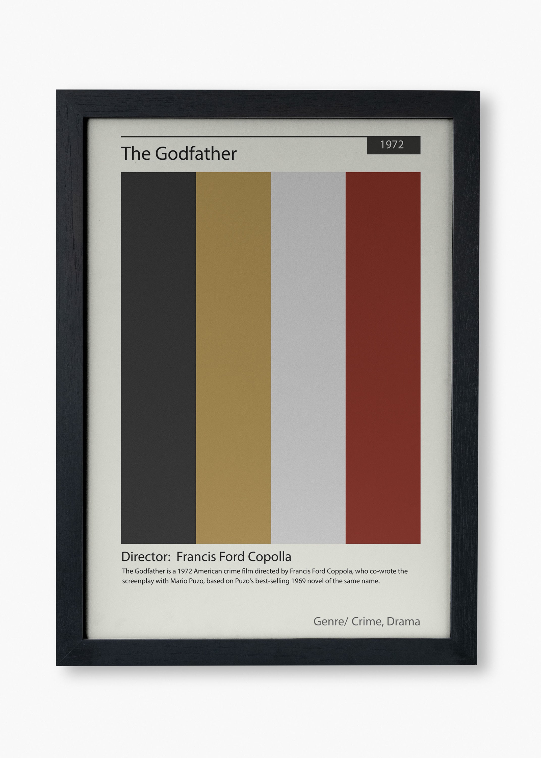 Godfather Color Palette Poster - Etsy