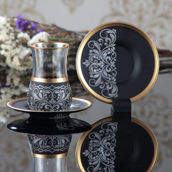 Black Tea Set - Etsy