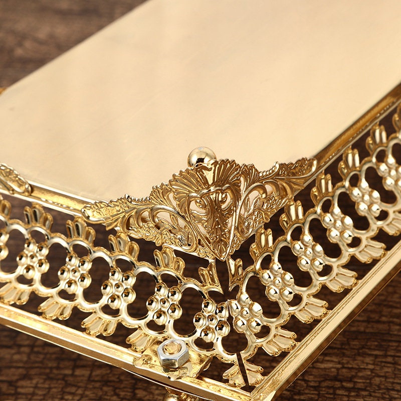 Large Gold Serving Tray - Etsy