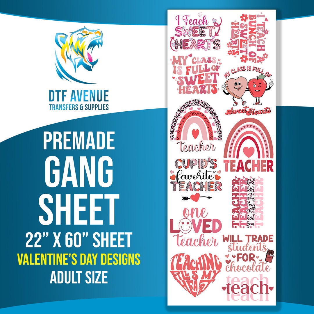 Teacher Retro Valentines Vibes Shirts Bundle Ready to Press Shirt ...