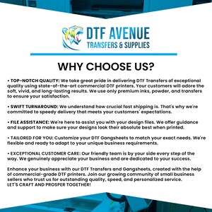 DTF Gang-sheet, Heat Transfer Prints, Fast Prints, Custom Apparel Print, Personalized Prints ...