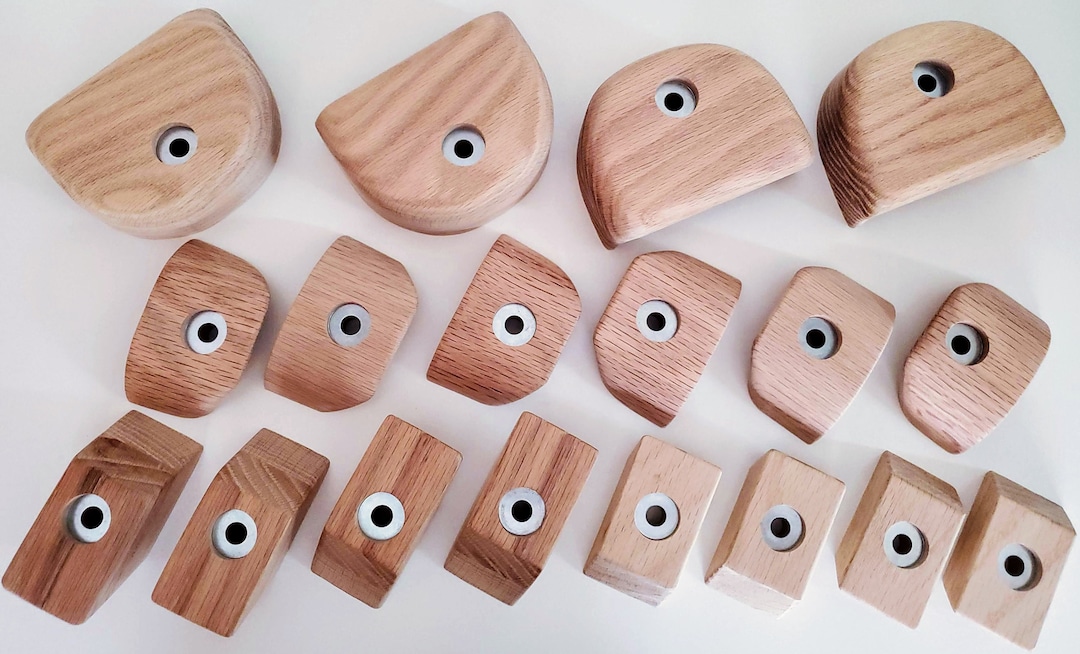 18 Piece Starter Climbing Set - Large/medium Climbing Holds for Rock ...