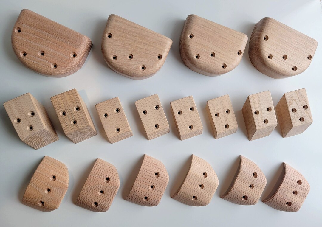 18 Piece Starter Climbing Hold Set - Large/medium Screw-on Climbing ...