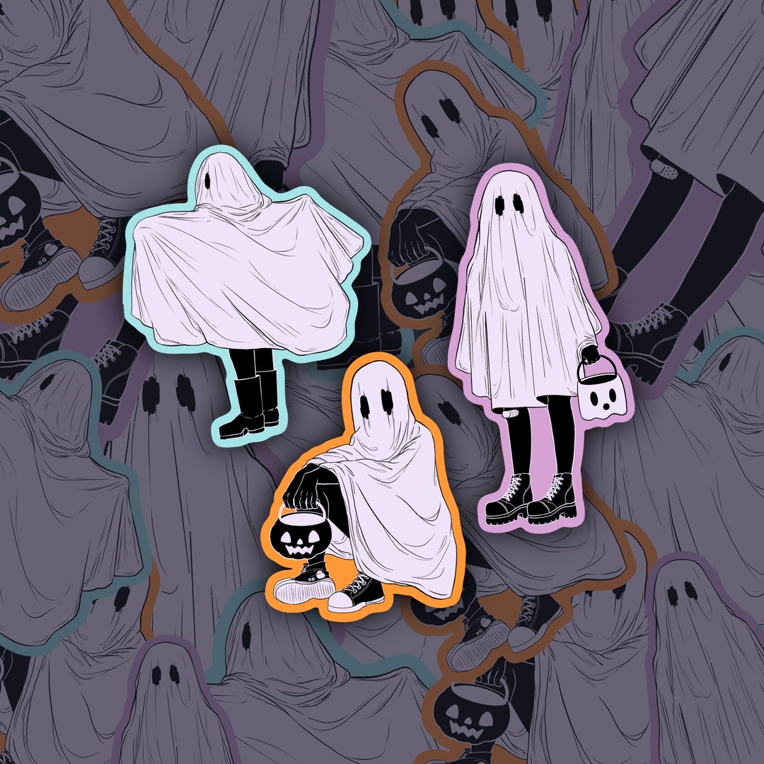 Sheet Ghost Stickers | Ghost Stickers | Ghost Sticker Pack | Halloween ...