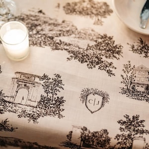 Custom Wedding Toile Pattern: Personalized Wedding Icon (digital File ...