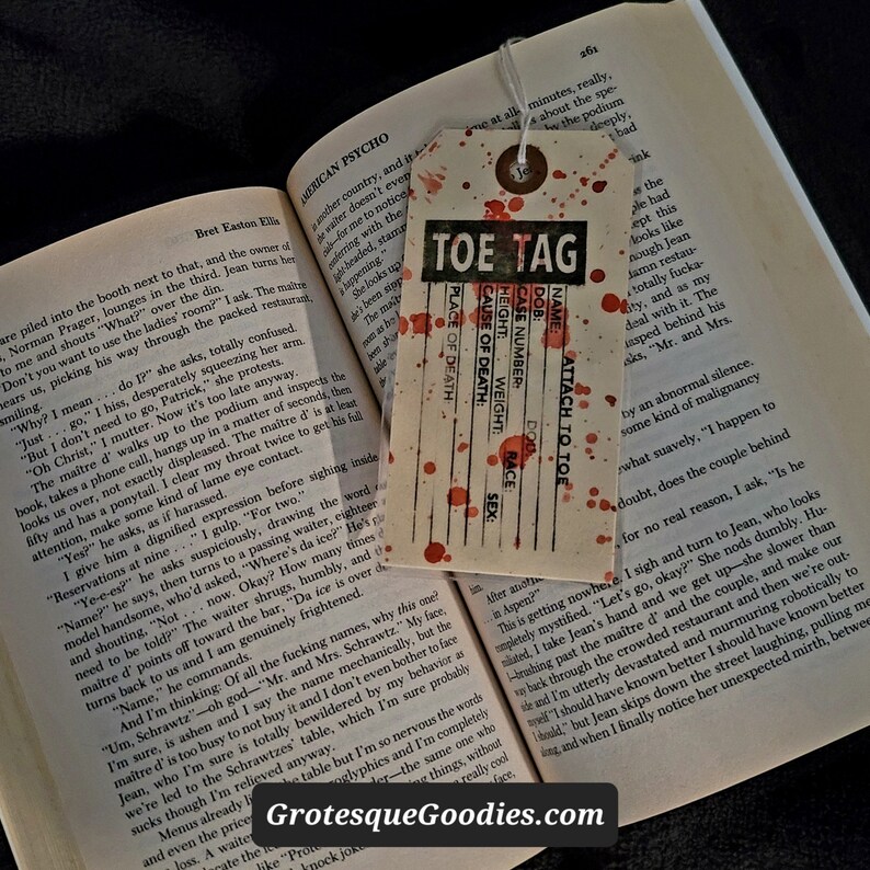 John Wayne Gacy Toe Tag Bookmark - Etsy